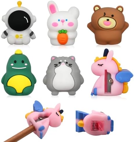Amazon.com : 6 PCS Cute Pencil Sharpeners, Kids Pencil Sharpener Manual ...