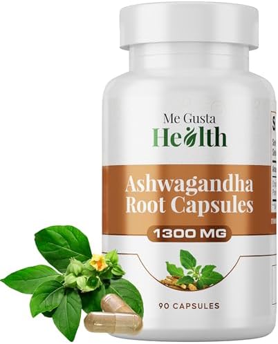 Amazon.com: ME GUSTA HEALTH Ashwagandha Root Powder Capsules 1300mg ...