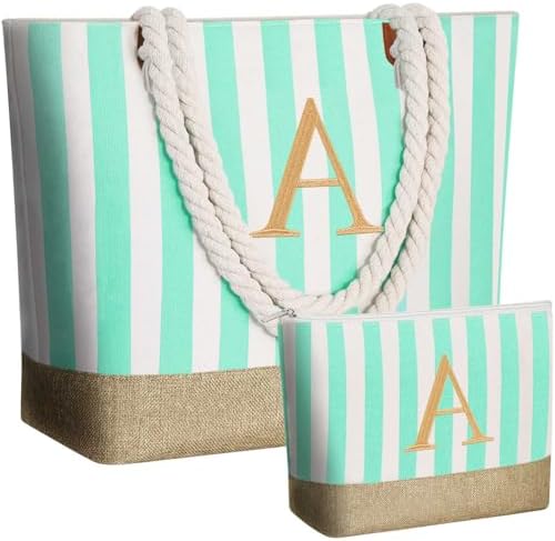 Amazon.com - GhvyenntteS Initial Tote Bags for Women - Birthday ...