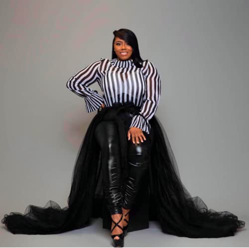 Snapklik.com : Detachable Train 5-Layer Tulle Overlay Train Detachable ...