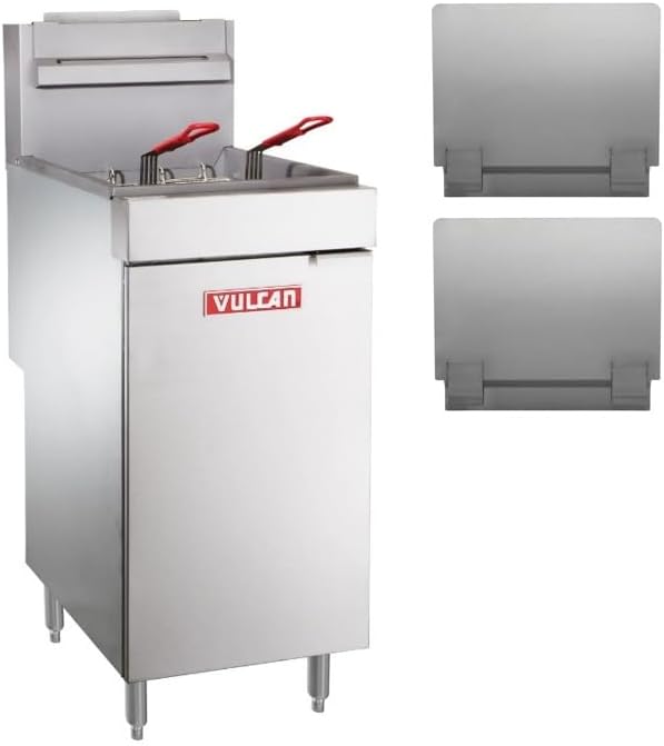 Amazon.com: Commercial Deep Fryer with 2 Stainless Steel Splash Guards ...
