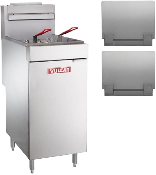 Amazon.com: Commercial Deep Fryer with 2 Stainless Steel Splash Guards ...