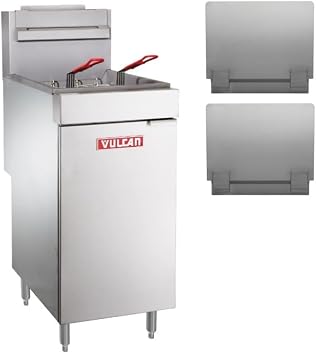 Amazon.com: Commercial Deep Fryer with 2 Stainless Steel Splash Guards ...