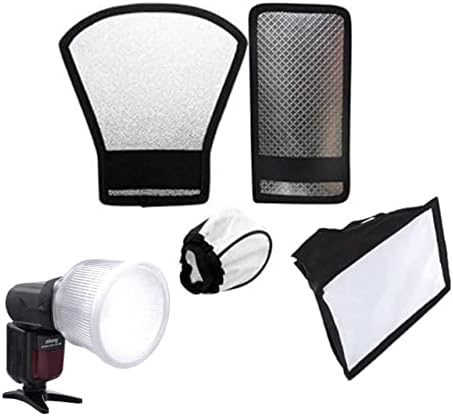 Buy ALFASIYA® Silver White Flash Diffuser Reflector for Flash Set of 1 ...