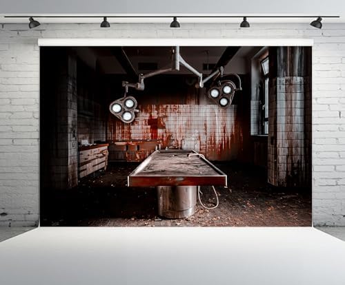 Amazon.com : CHNYWORK 8ftx6ft Creepy Hospital Backdrop Horror Hospital ...