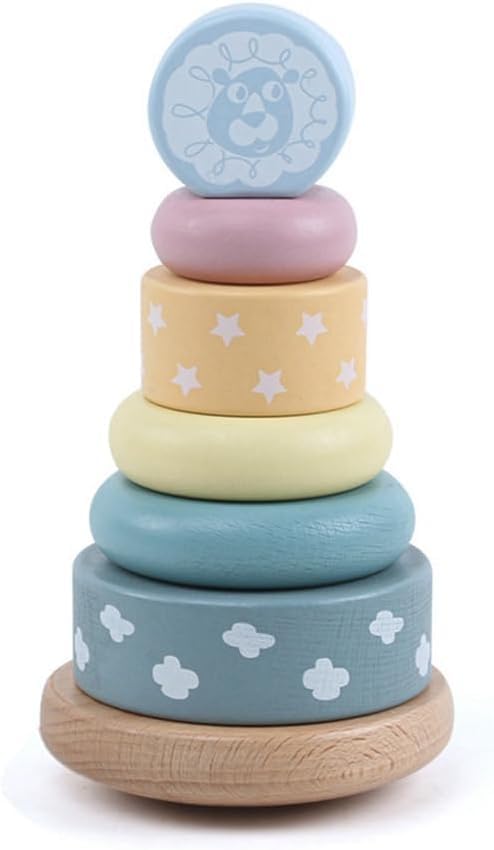 Baybee Rainbow Tower Janga Stacking & Sorting Ring Toys Pre School ...