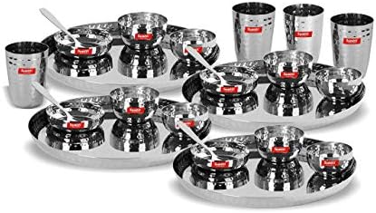 Judge by Prestige Classic Stainless Steel Dinner Set, Set of 24 Pieces ...