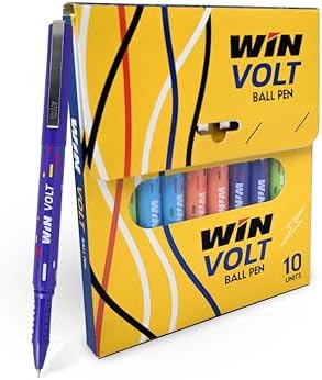 WIN Guide Ball Pens | 20 Blue Ink Pens | Premium Pens with Stylish ...