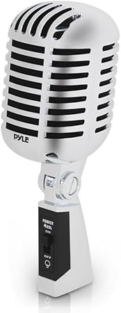 Amazon.com: Pyle Classic Retro Dynamic Vocal Microphone - Old Vintage ...