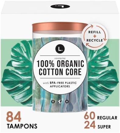 Amazon.com: L. Organic Cotton Tampons Multipack - Regular + Super 42 ...