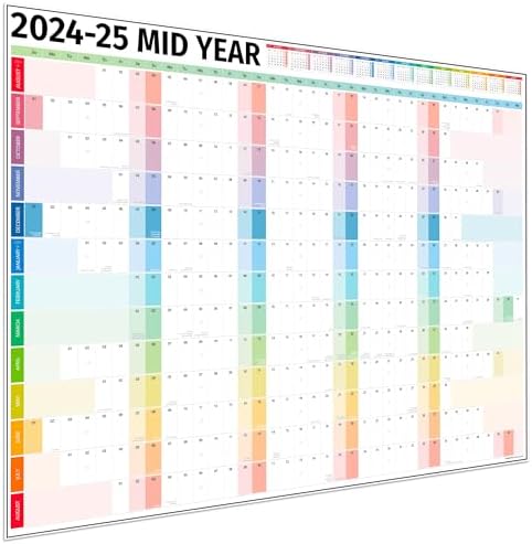 Academic Wall Planner 2025/2026 – A1 Mid Year Wall Planner 2025-2026 ...