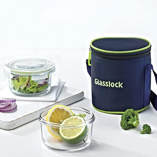 Buy Glasslock Korea Tempered Glass Lunch Box For Office Use - Round ...