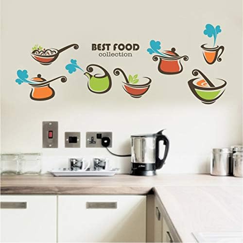 Sticker Studio PVC Vinyl Good Food is Good Mood Wall Sticker Decal for ...