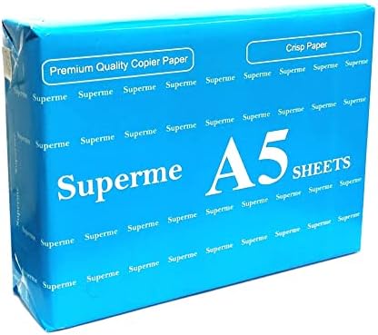 Superme A5 Copier Paper |Not A4 Size |, Multipurpose Printer Paper, 500 ...