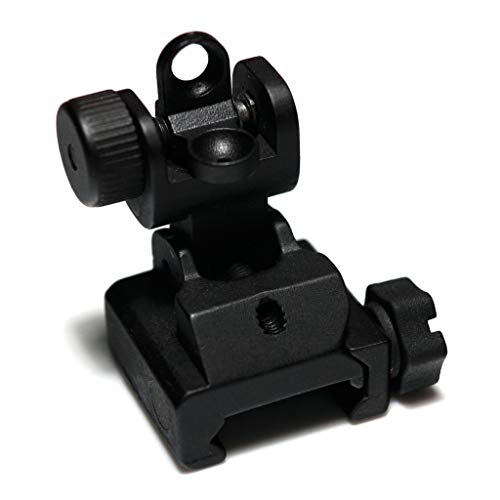 generica Airsoft Spare Parts APS Folding Battle Rear Sight Black for M4 ...