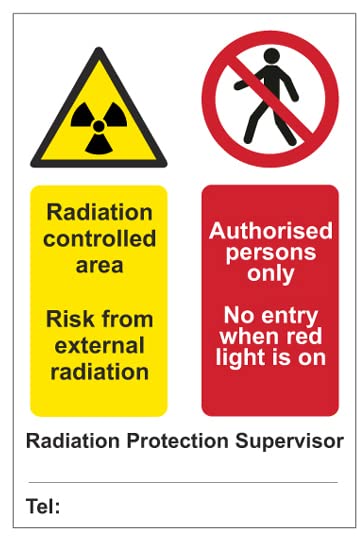 Authorised persons only no entry when red light is on and radiation ...