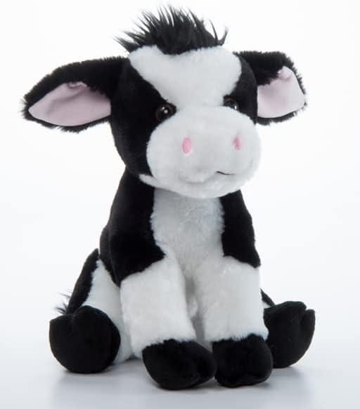 Amazon.com: The Petting Zoo Cow Stuffed Animal Plushie, Gifts for Kids ...