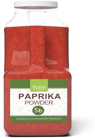 Amazon.com : Paprika Powder Bulk Seasoning 5 LB Container - Toss Red ...