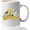Amazon.com: Brazil Coffee Mug 11 oz, Brasil Country Flag Rio De Janeiro ...