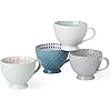 Amazon.com | Signature Housewares Pad Print Set of 4 Assorted Footed ...