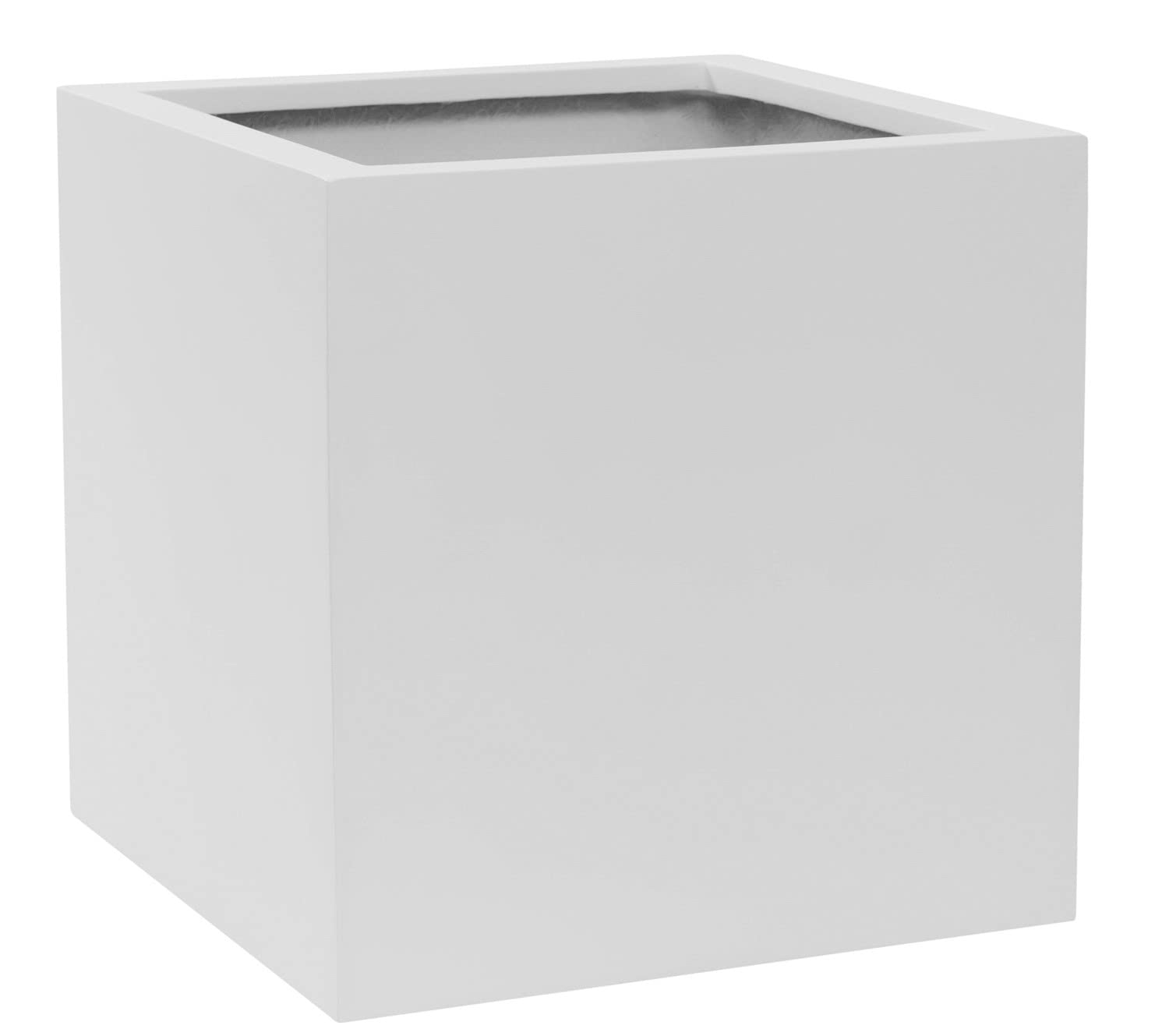 Amazon.com : Pottery Pots Block M Fiberstone Indoor Outdoor Modern Mat ...