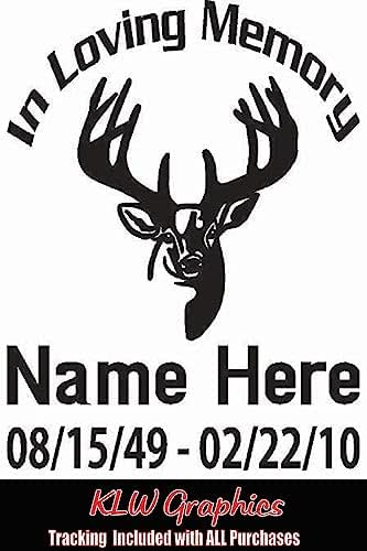 Amazon.com: In Loving Memory Of Deer Dad Hunting Decal Sticker ...