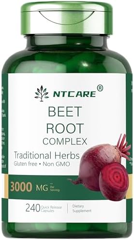 Amazon.com: NTCARE Beet Root Complex, 3000 mg, 240 Quick Release ...
