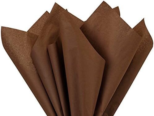 Amazon.com: Chocolate Tissue Paper 15 x 20 inches 100 Sheets Premium ...