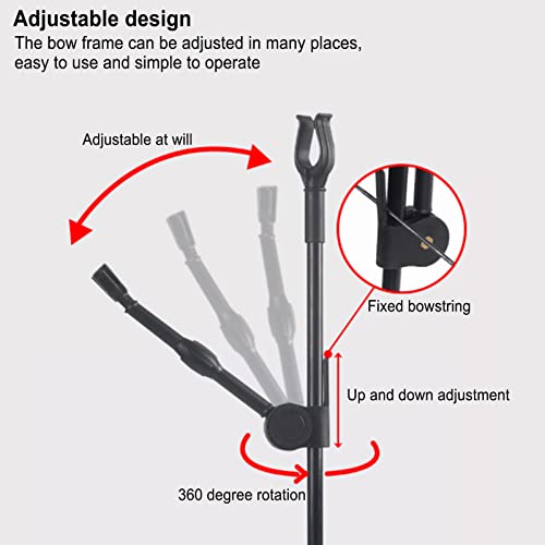 Rushbom Archery Bow Stand Glass Fiber Foldable Portable Bow Stand Rack ...