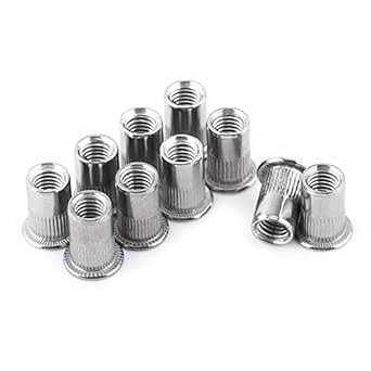Blind Rivet Nuts, Stainless Steel M3-M8 Flat Head Threaded Blind Rivet ...