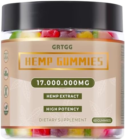 Amazon.com: Hemp Gummies, Natural High Potency Hemp Oil Infused Gummies ...