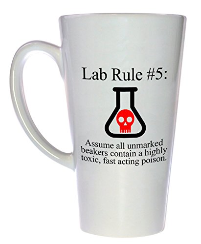 Amazon.com: Lab Rule #5: Assume all unmarked beakers contain an ...