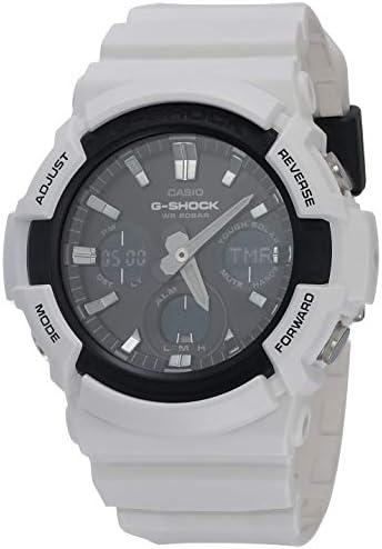 Amazon.com: Casio Men's G-Shock GAS-100B-7ACR Solar White Resin Watch ...