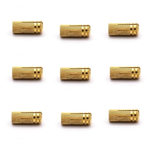M5 (5mm) Drop in Anchors Brass Wall Anchor Expansion Bolt Sleeve ...