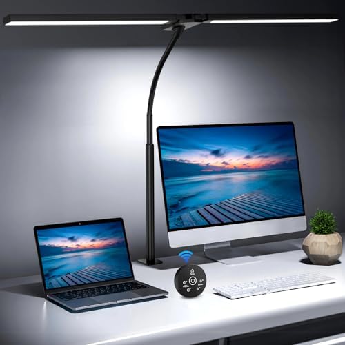 Led Desk Lamp for Office Home - Eye Caring Architect lamp with Clamp ...