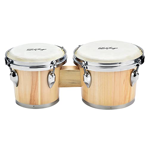 Snapklik.com : LeSage Bongos Drum For Kids Adults Beginner Bongos 7 In ...