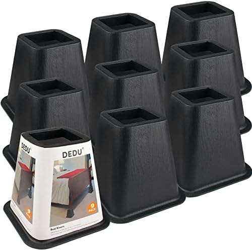 Amazon.com: Noamus 6 Pack Round Bed Risers, 4 Inch Furniture Raising ...