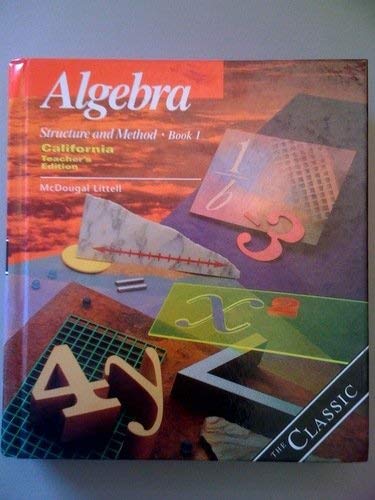 Amazon.com: Algebra Structure And Method Book 1 (CA) (TE ...
