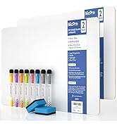 Nicpro Dry Erase Small Whiteboard A4 with Non-Slip Stand, 21 x 30 cm ...