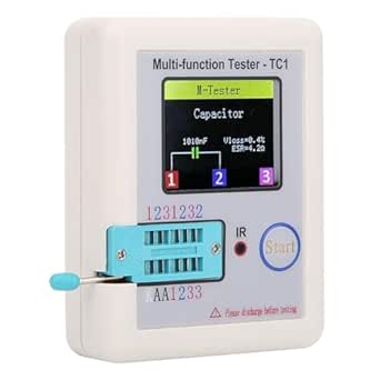 Transistor Tester Multifunction TFT Display Screen TC1 Capacitor Diodes ...