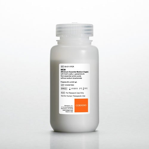 Mediatech 50-011-PC Minimum Essential Medium, Powder, Earle's Salts, L ...
