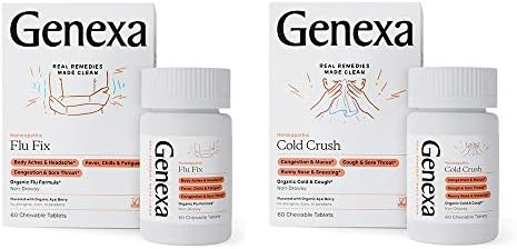 Amazon.com: Genexa Cold Crush & Flu Fix Bundle | Multi-Symptom Cold ...