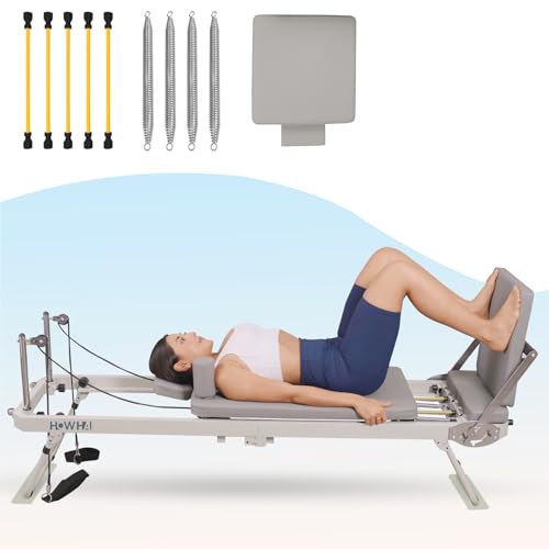 HOWHAI Reformer Pilates Machine, Foldable Pilates Reformer with Jump ...