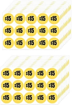Amazon.com: Mobiusea Creation 300pcs $15 Price Stickers | Etiquetas de ...