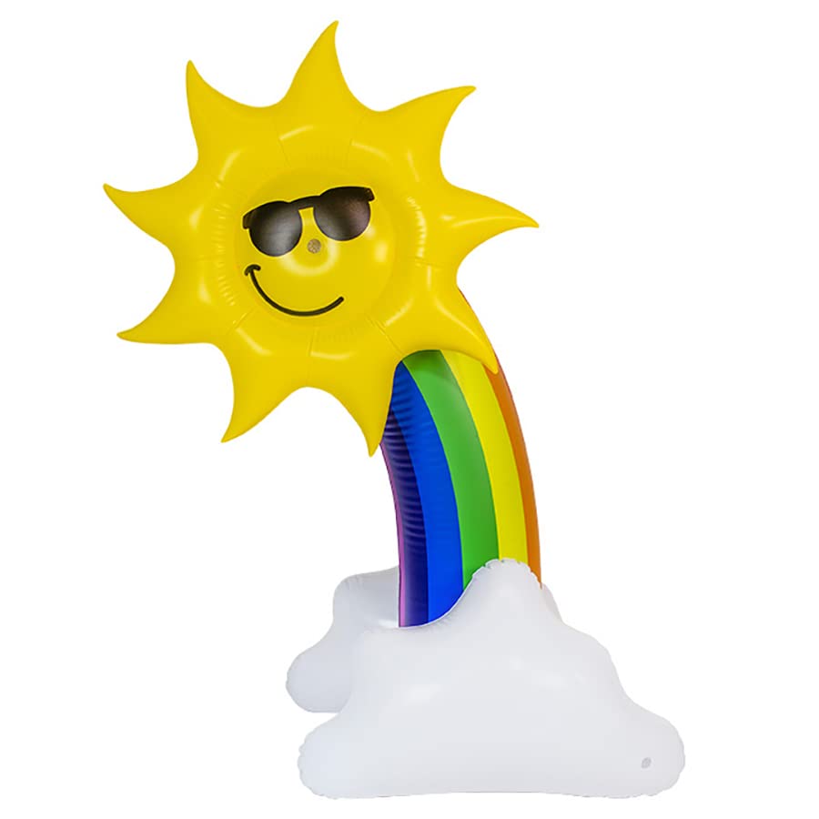 Amazon.com: PoolCandy Inflatable Rainbow - Five Foot Tall Giant Sun ...