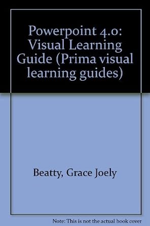 Amazon | Powerpoint: The Visual Learning Guide/Version 4 (Prima Visual ...