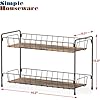 Amazon.com: Simple Houseware Countertop Spice Rack 2-Tier Kitchen Spice ...