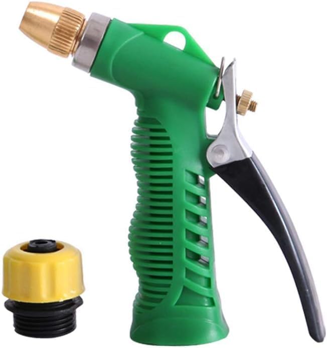 Garden Hose Spray Gun with Adjustable Brass Jet Heavy Duty High ...