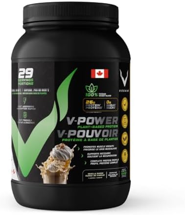 Amazon.com: VEGAIN V-Power Plant-Based Protein Powder - Vanilla Surge ...