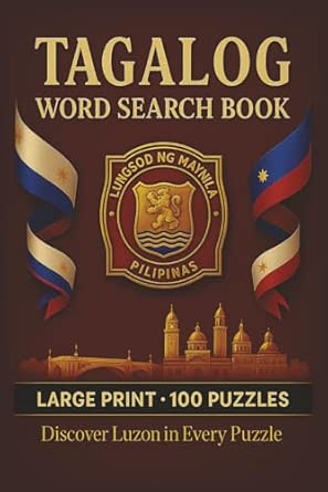Tagalog Word Search Book: Large Print Puzzle Collection with 100 ...